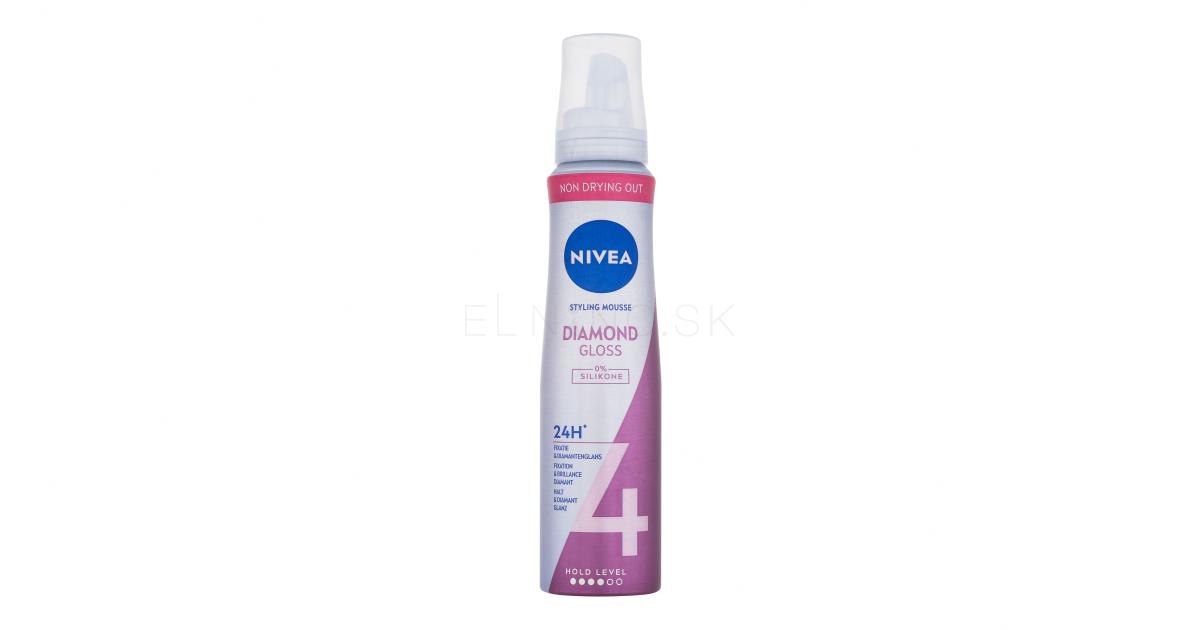 Nivea Diamond Gloss Styling Mousse Tužidlo na vlasy pre ženy 150 ml ...