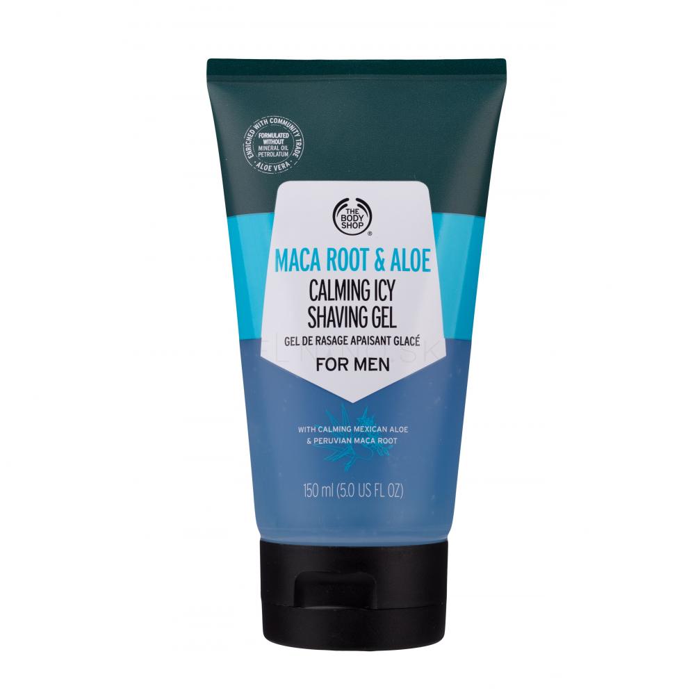 The Body Shop Maca Root & Aloe Calming Icy Shaving Gel Gély na holenie ...